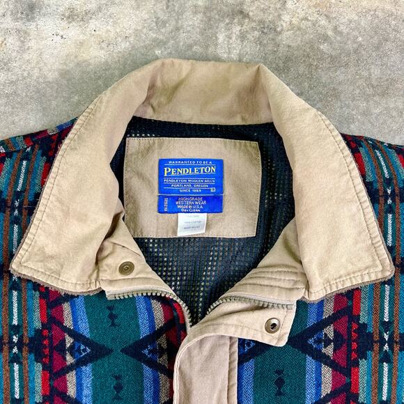 Pendleton | Jackets & Coats | Vintage Pendleton Jacket Aztec Western ...